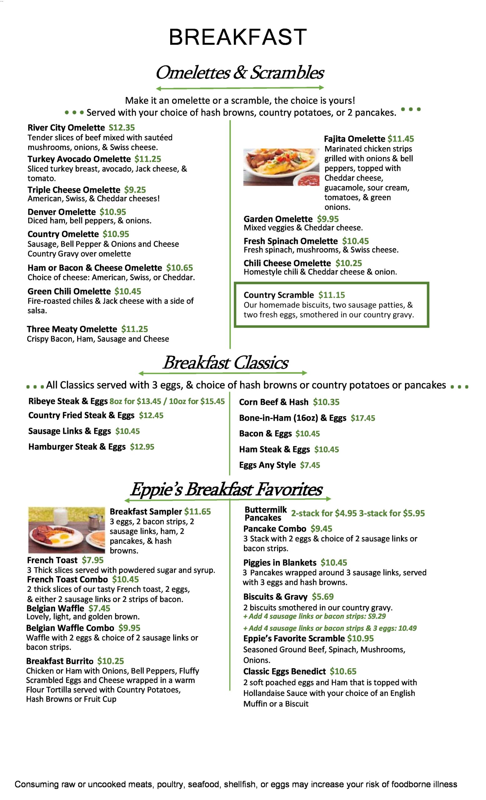 Eppies Menus – Eppies West Sacramento